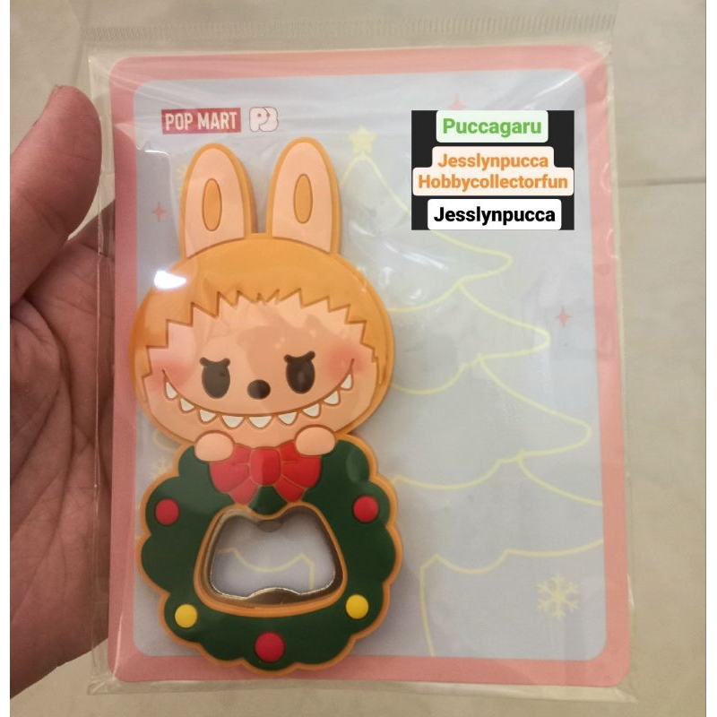 Jual PEMBUKA BOTOL LABUBU POP MART POPBEAN CHRISTMAS SERIES LABUBU ...