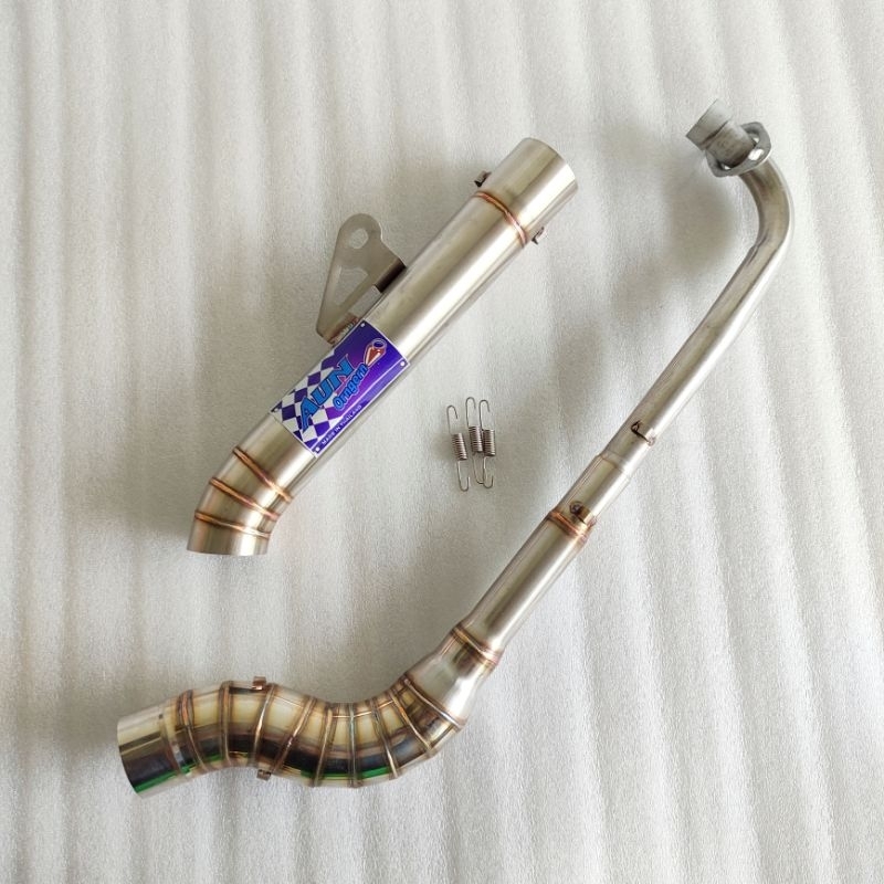 Jual Aun 51mm canister super open pipe tube type 1set and big elbow for ...