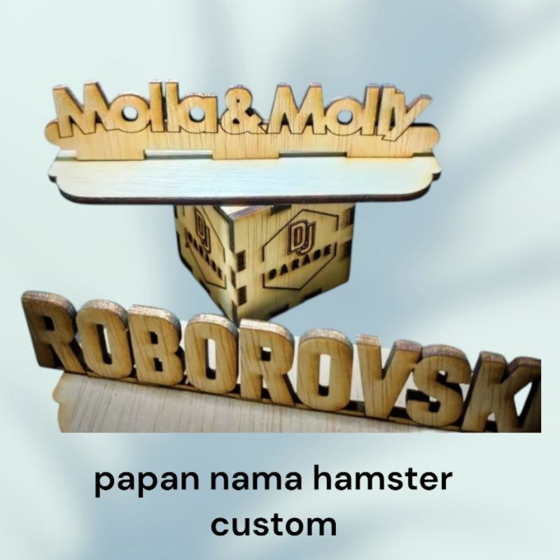 Jual Papan nama hamster custom nama, papan nama lucu untuk hamster bisa ...