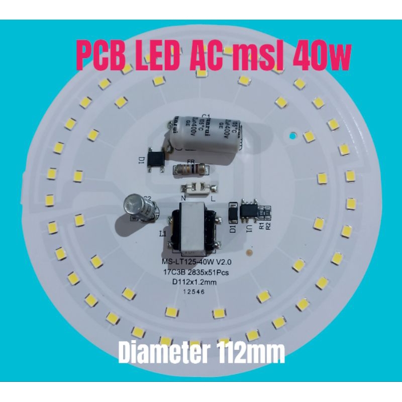 Jual PCB LED AC (MSL) 30w 40w 50w | Shopee Indonesia