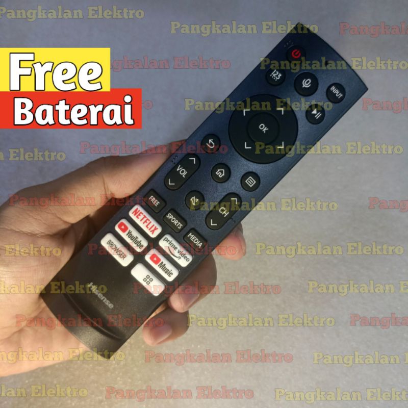 Jual REMOTE HISENSE ANDROID TV ERF3H90H ASLI ORIGINAL FREE COVER FREE ...