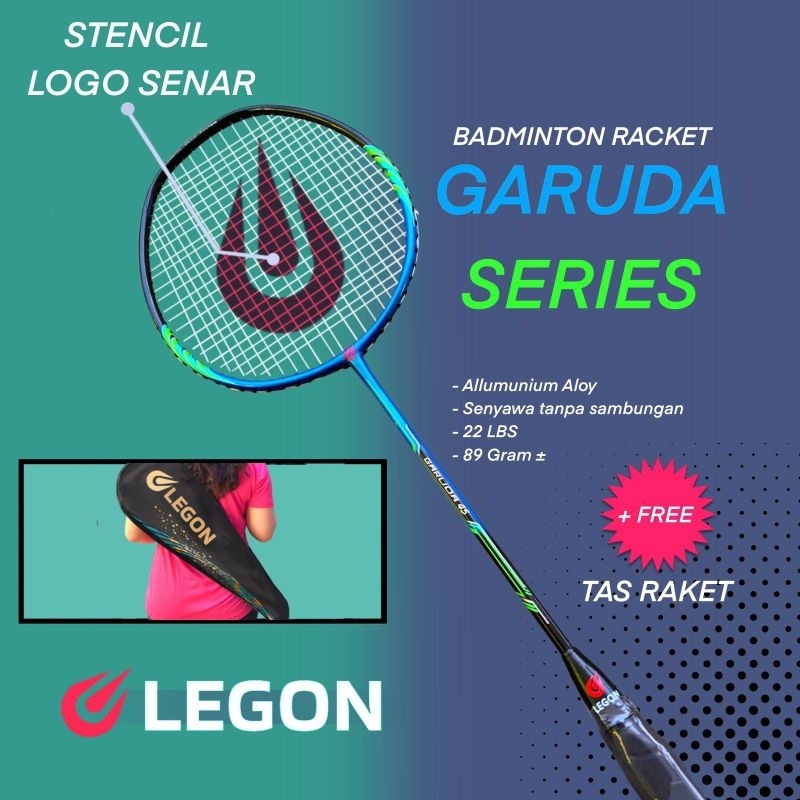 Jual Legon Raket Badminton Garuda Series Biru Lengkap Tas Shuttlecock ...