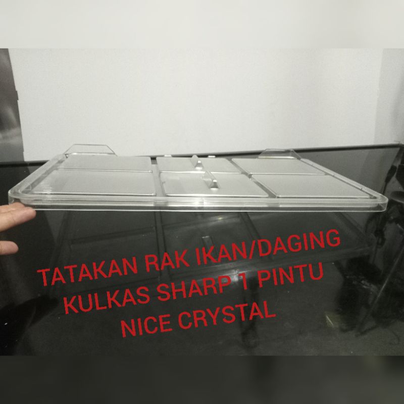 Jual RAK TATAKAN CHILLER/RAK IKAN KULKAS SHARP 1 PINTU.NICE CRYSTAL ...