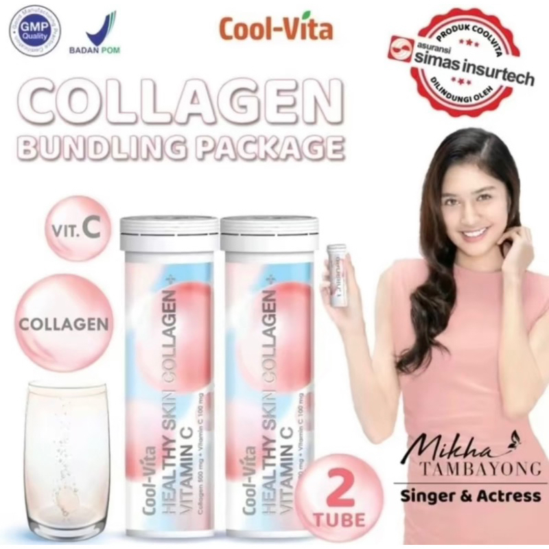 Jual 20 TABLET COOLVITA COLLAGEN TUBE / PENCERAH KULIT | Shopee Indonesia