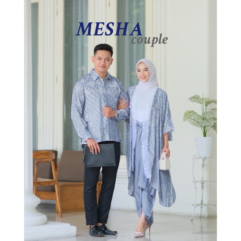 Jual Mesha Couple Series - Outer & Rok Lilit Batik Viscose (Tanpa Inner) + Kemeja | Shopee Indonesia