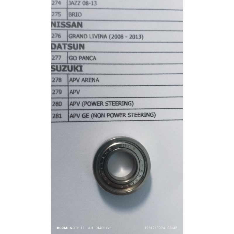 Jual Bearing Dinamo Wiper Kijang Soluna NWB 2090ZZ All | Shopee Indonesia