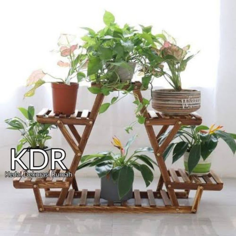 Jual rak bunga / rak kayu / rak buka aestetic/ simple murah | Shopee ...