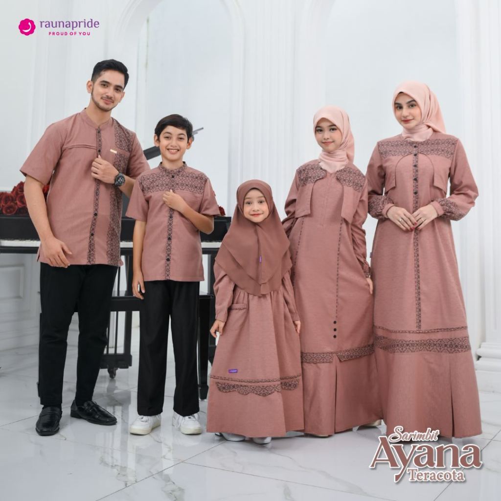 Jual SARIMBIT RAUNA TERBARU 2025 - RAUNA AYANA TERACOTA - BAJU KELUARGA ... Jual SARIMBIT RAUNA TERBARU 2025 - RAUNA AYANA TERACOTA - BAJU KELUARGA ...