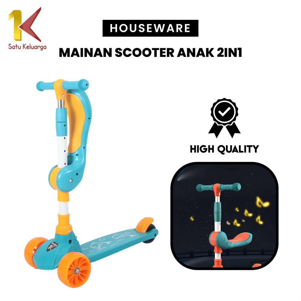 Jual 1K Mainan Skuter Anak Polos Roda 3 M290 / G11 Mainan Scooter Anak ...