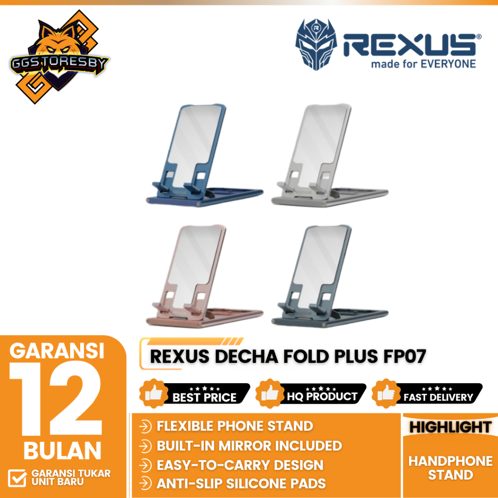 Jual Rexus Decha Fold Plus Fp07 Handphone Stand | Shopee Indonesia