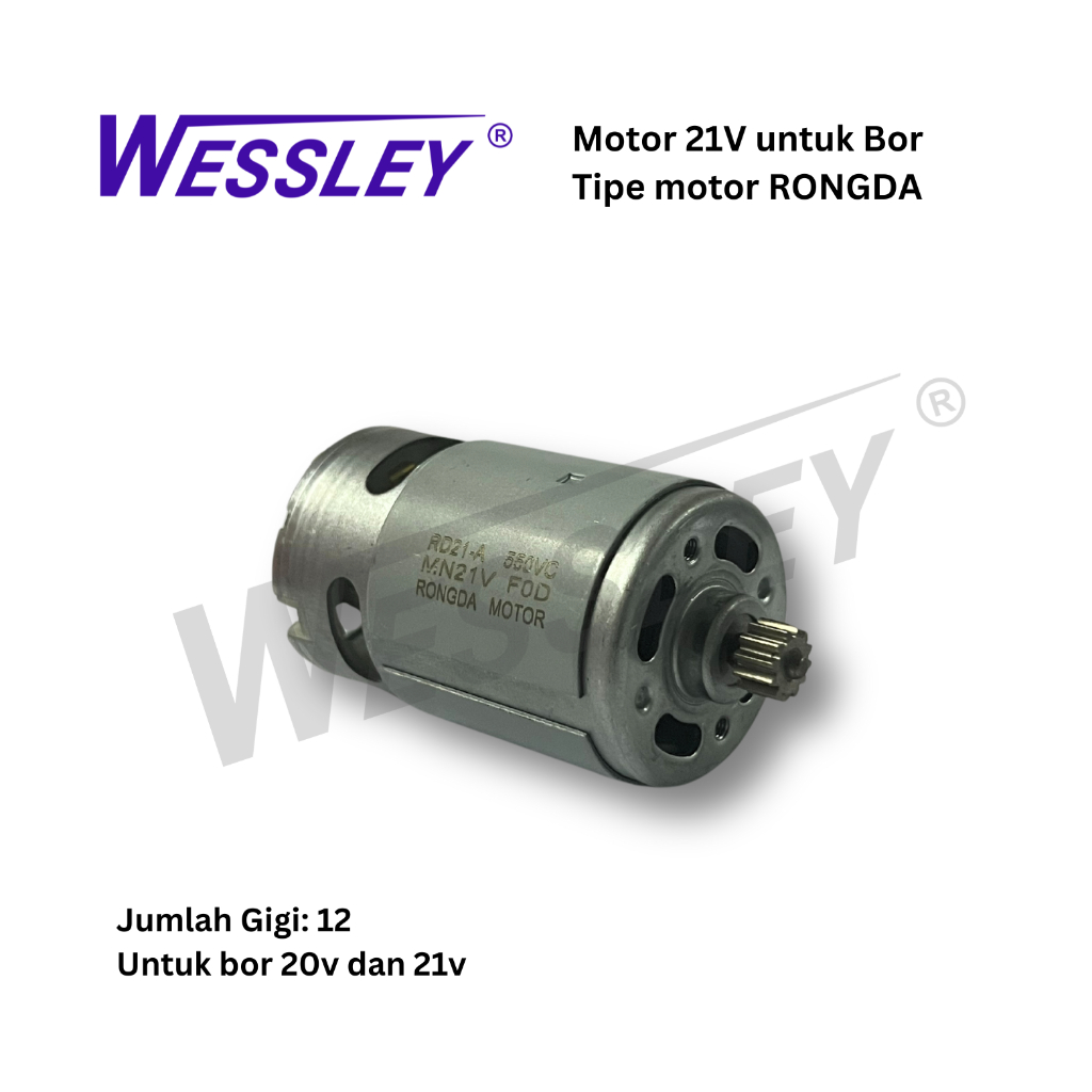 Jual WESSLEY Motor Rongda 21V untuk Bor Cordless 20v / 21v / Dinamo ...
