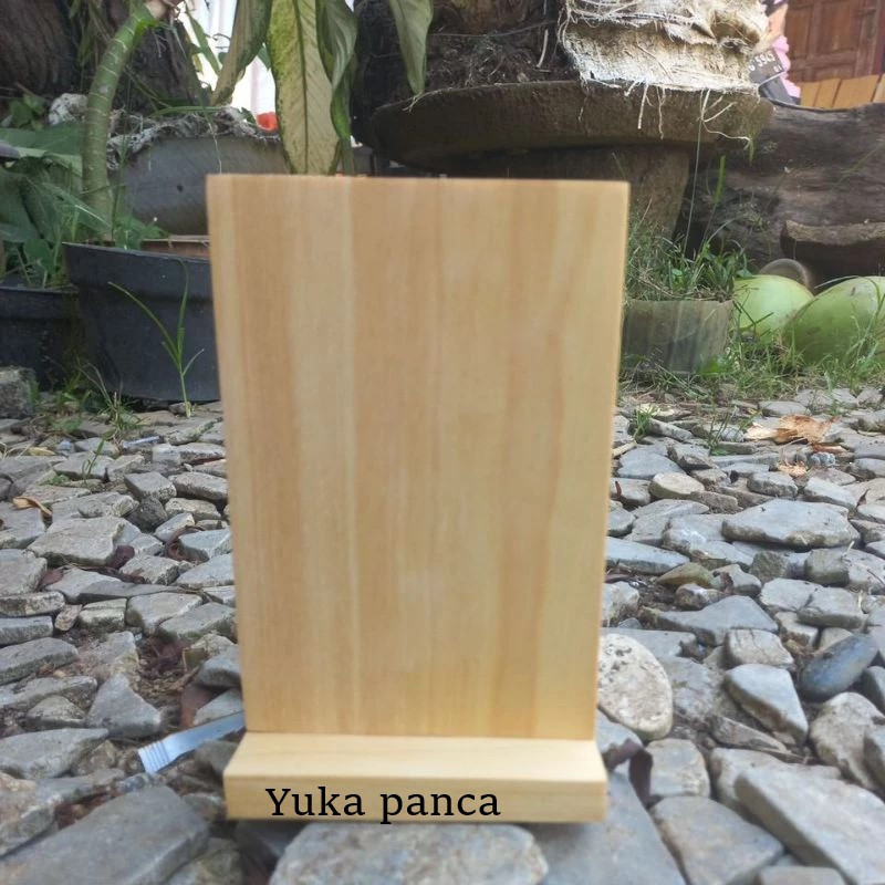 Jual Stand menu display/stand menu/pajangan menu kayu | Shopee Indonesia