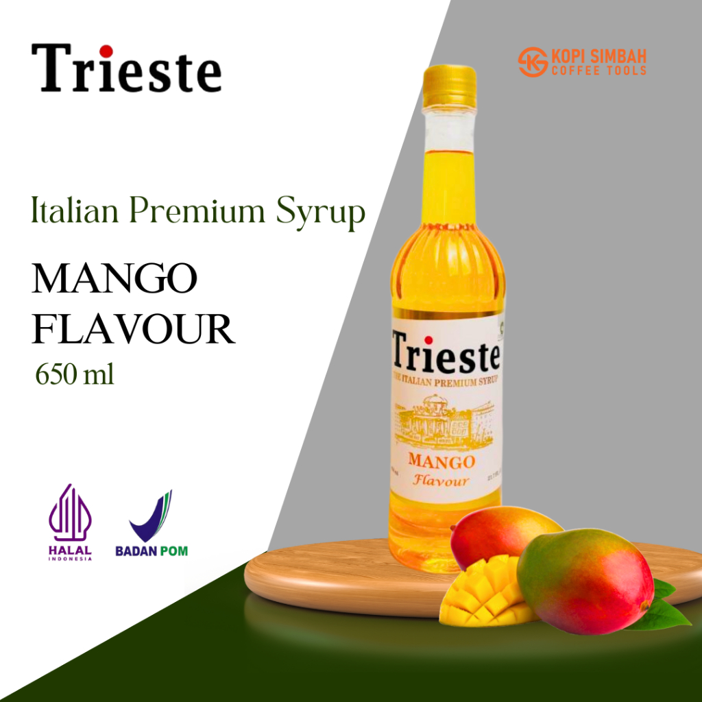 Jual Syrup TRIESTE Rasa MANGO 650 ml Italian Premium Sirup Mangga ...