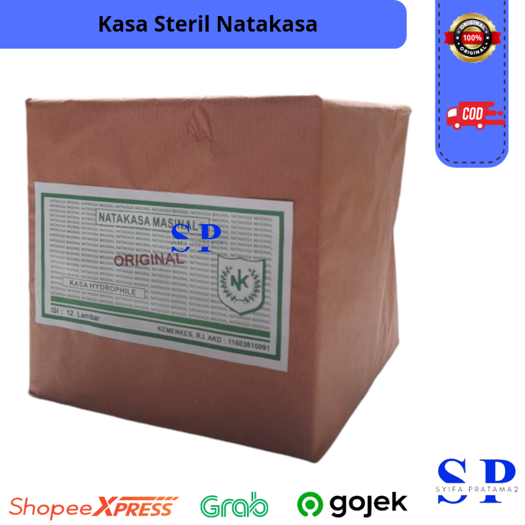 Jual Per Box Kasa Steril Natakasa Masinal isi 10 Kotak / 12pcs / Kassa ...