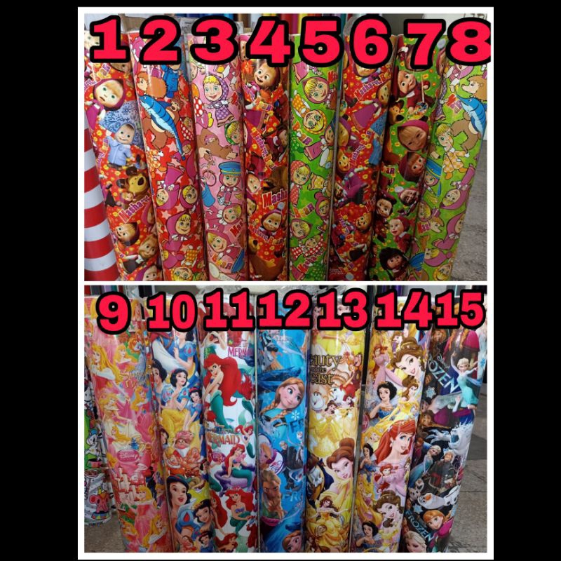 Jual Sticker FunFix Karakter Cartoon Lebar 50cm (Meteran) | Shopee Indonesia