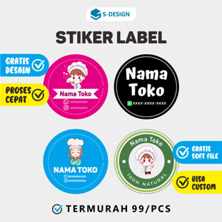 Jual STIKER BULAT / STIKER / STICKER / KISS CUT / STIKER LABEL / STIKER ...