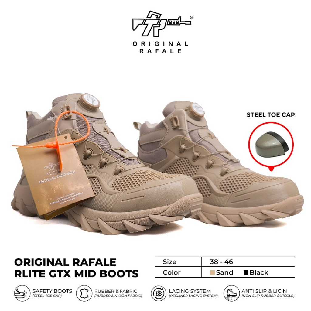 Jual Sepatu Safety Anti Paku Anti Smasing Tali Putar Sneaker Safety ...