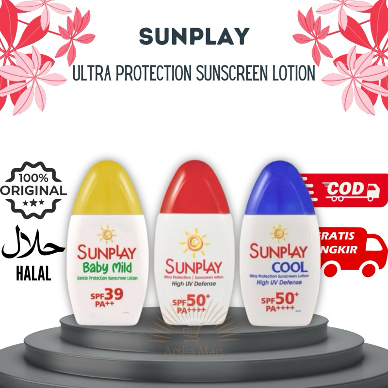 Jual SUNPLAY Ultra Protection Sunscreen Lotion SPF 50+ PA++++ | Baby ...