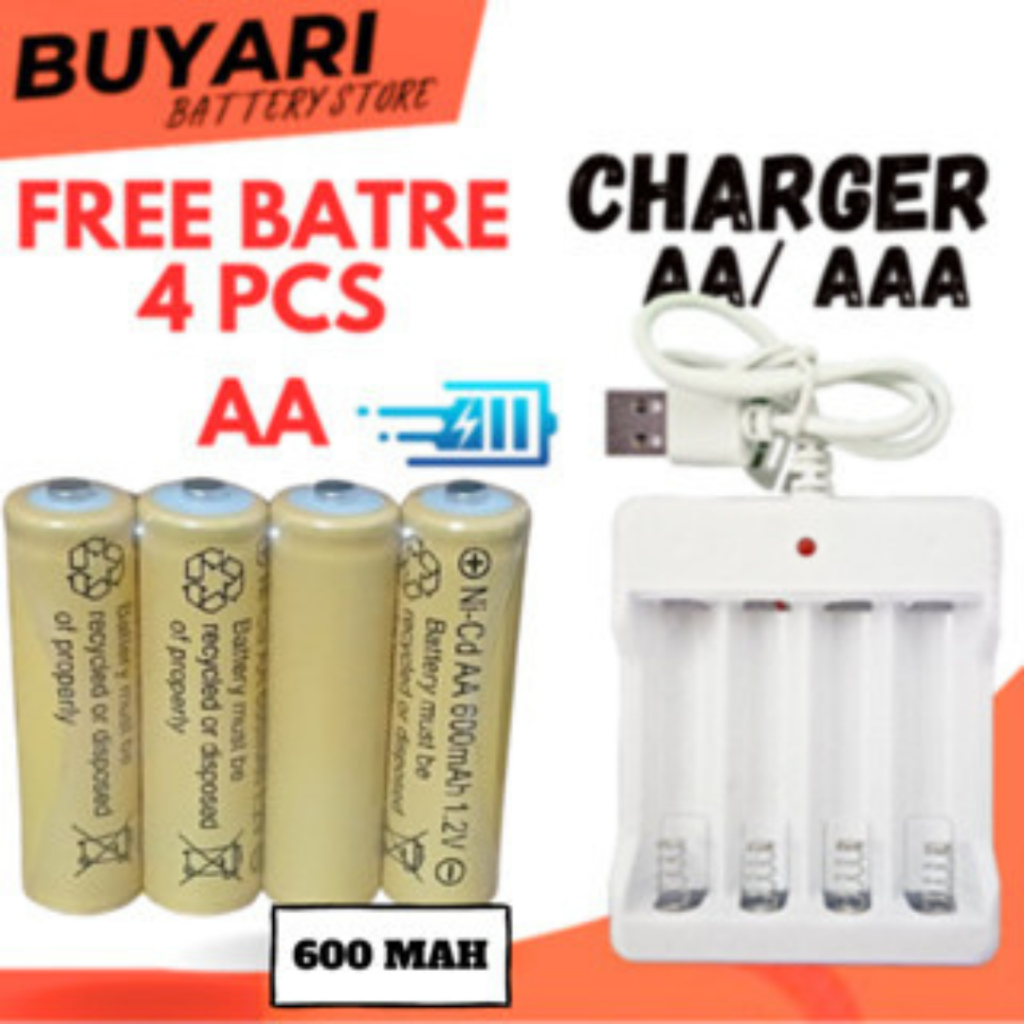 Jual BONUS CASAN!! Baterai AA A2 Cas Rechargeable Charger Charge Chas ...