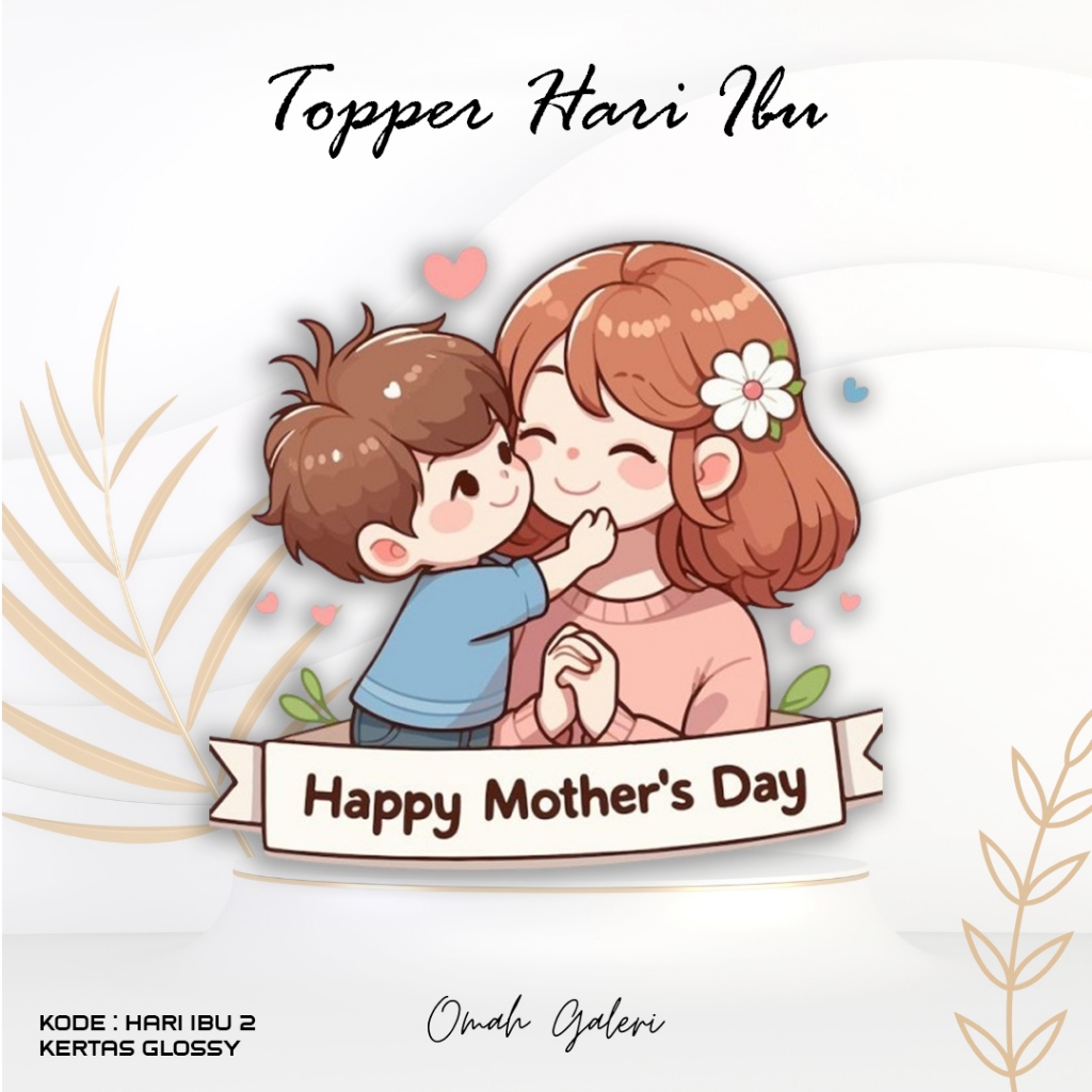 Jual TOPPER HARI IBU CANTIK / TOPPER ULANG TAHUN IBU / TOPPER BUKET ...