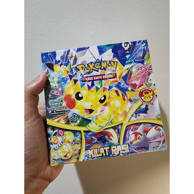 Jual Kartu TCG Pokemon Indonesia / Kilat Rasi Booster Box Pokemon Indonesia sv8s - ORI Factory ...