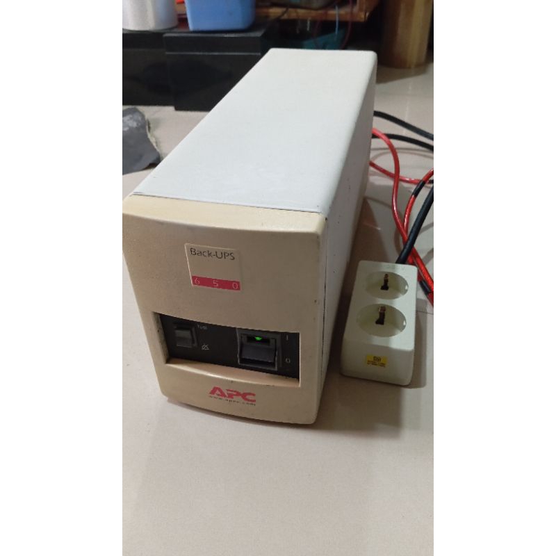 Jual APC BACK UPS 650 UPS MODIF AKI EXTERNAL BATERAI LUAR UPS JADUL ...