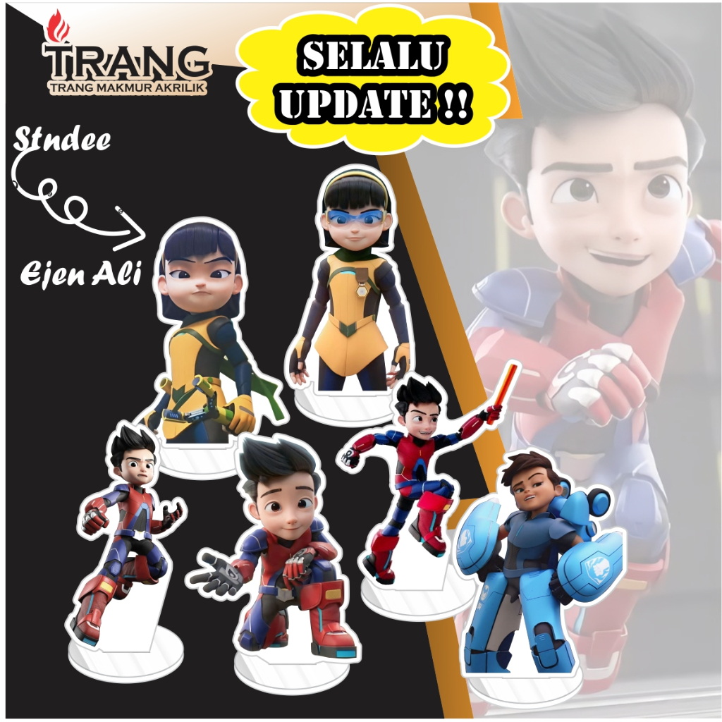 Jual Standee Figure Akrilik Ejen Ali / Standing Action figure Acrylic ...