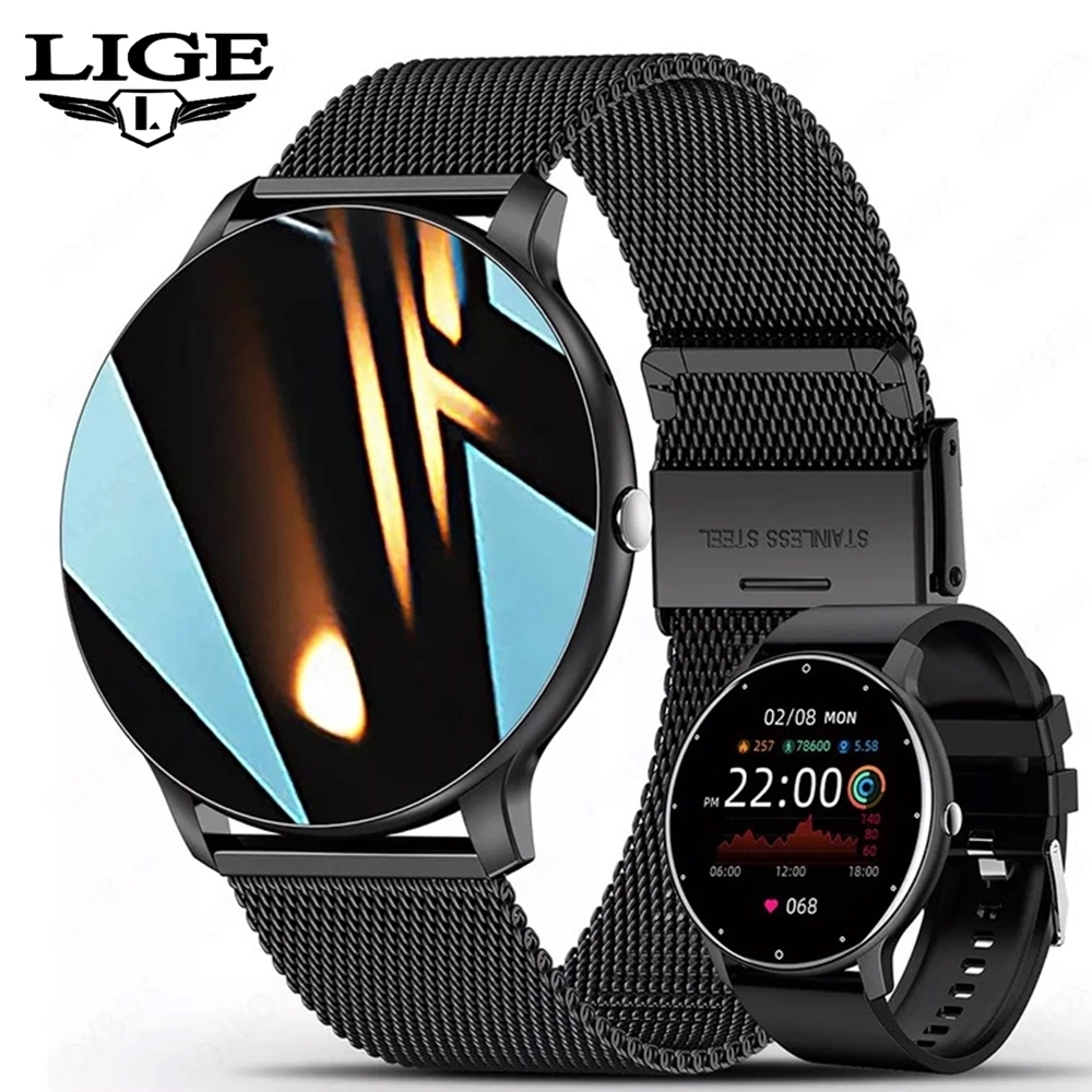 Jual LIGE Smart Watch Men Women Asli Anti Air Multi Fungsi Fitness ...