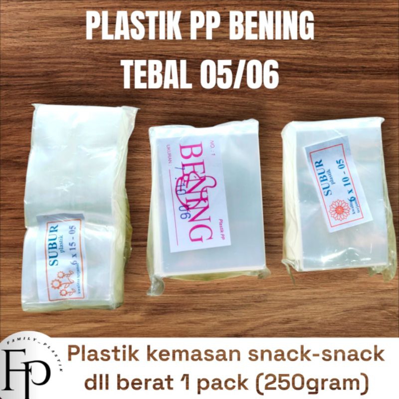 Jual plastik pp bening tebal 05/06 || 6×10 7×10 6×15 7×12 8×12 plastik kemasan snack || plastik ...
