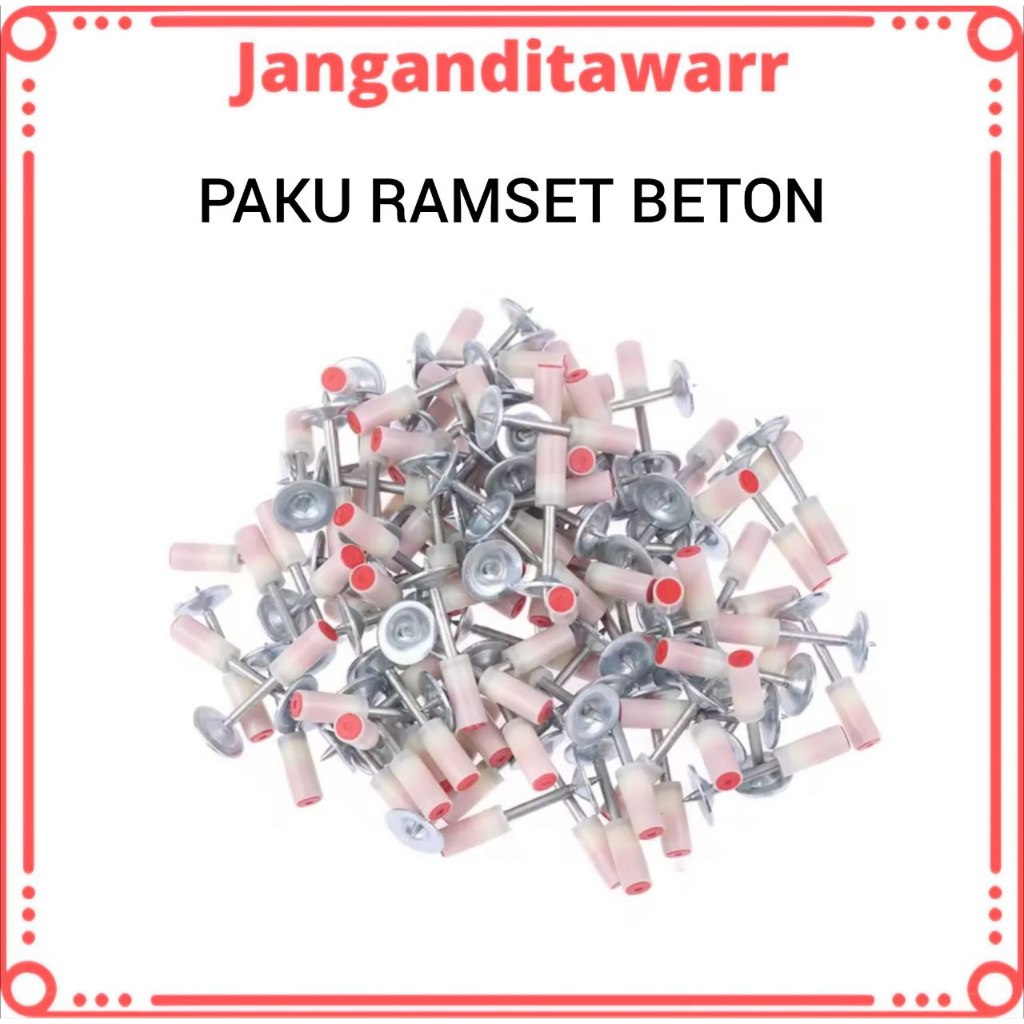 Jual Paku Ramset Tembak Beton Baja Batu Isi Ulang Paku Beton Stampset ...