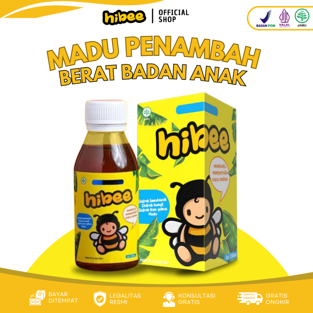 Jual Hibee Madu Gemuk Anak - Multivitamin Nutrisi Penambah Nafsu Makan ...