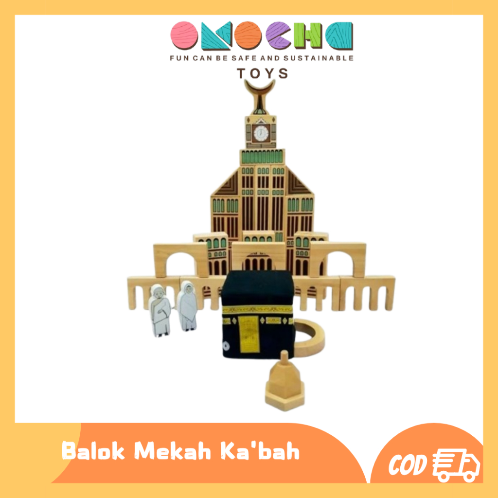 Jual Omocha Toys - Mecca Wooden City Block Balok Mekkah Ka'bah | Shopee ...