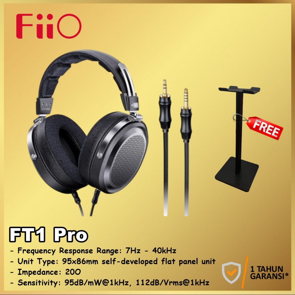 Jual FiiO FT1 Pro FT1Pro Open Back Planar Magnetic Wired Hi-Fi Headphones | Shopee Indonesia
