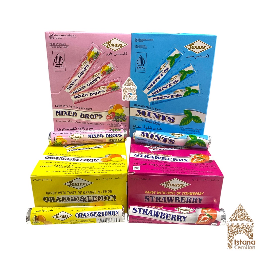 Jual Texass / Texas Roll Permen Jadul Stick PACK (isi 24 pcs) | Shopee ...