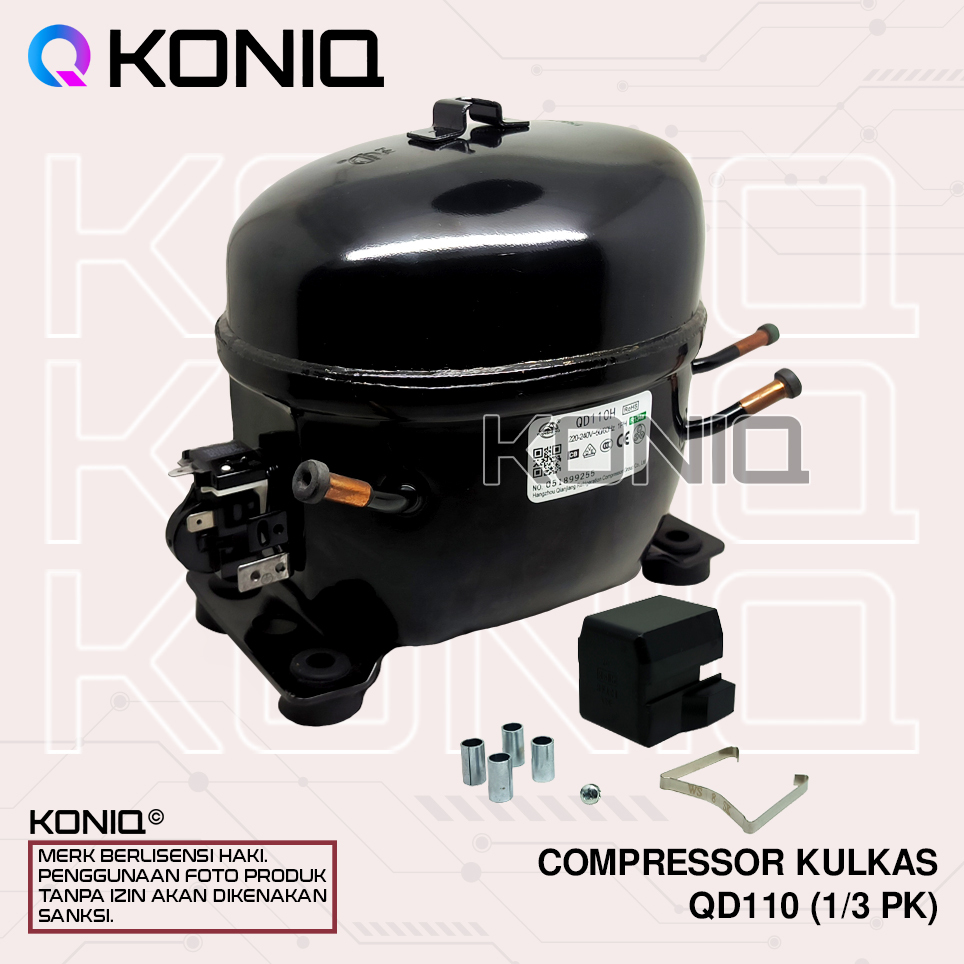 Jual COMPRESSOR / KOMPRESOR KULKAS TYPE QD110 1/3PK | Shopee Indonesia