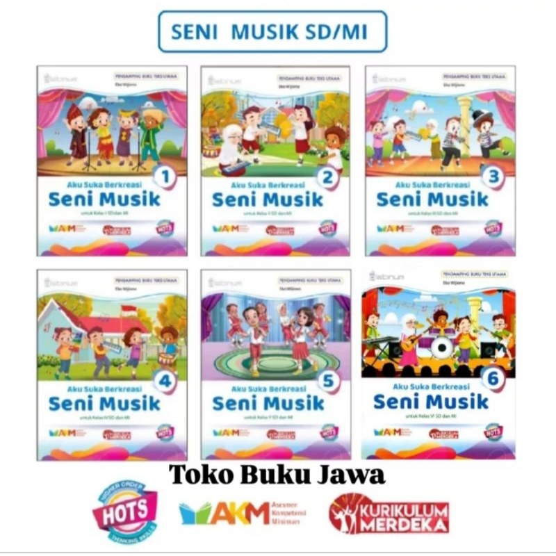 Jual [Platinum] ORI Buku SD Aku Suka Berkreasi Seni Musik Kelas 1 2 3 4 5 6 Platinum Kurikulum ...