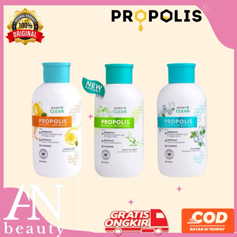 Jual PROPOLIS SECRET CLEAN ANTISEPTIC MOUTHWASH 150ML | Shopee Indonesia