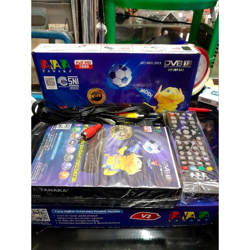 Jual Set Top Box stb tv digital murah garansi tanaka v5 body besi SNI ...