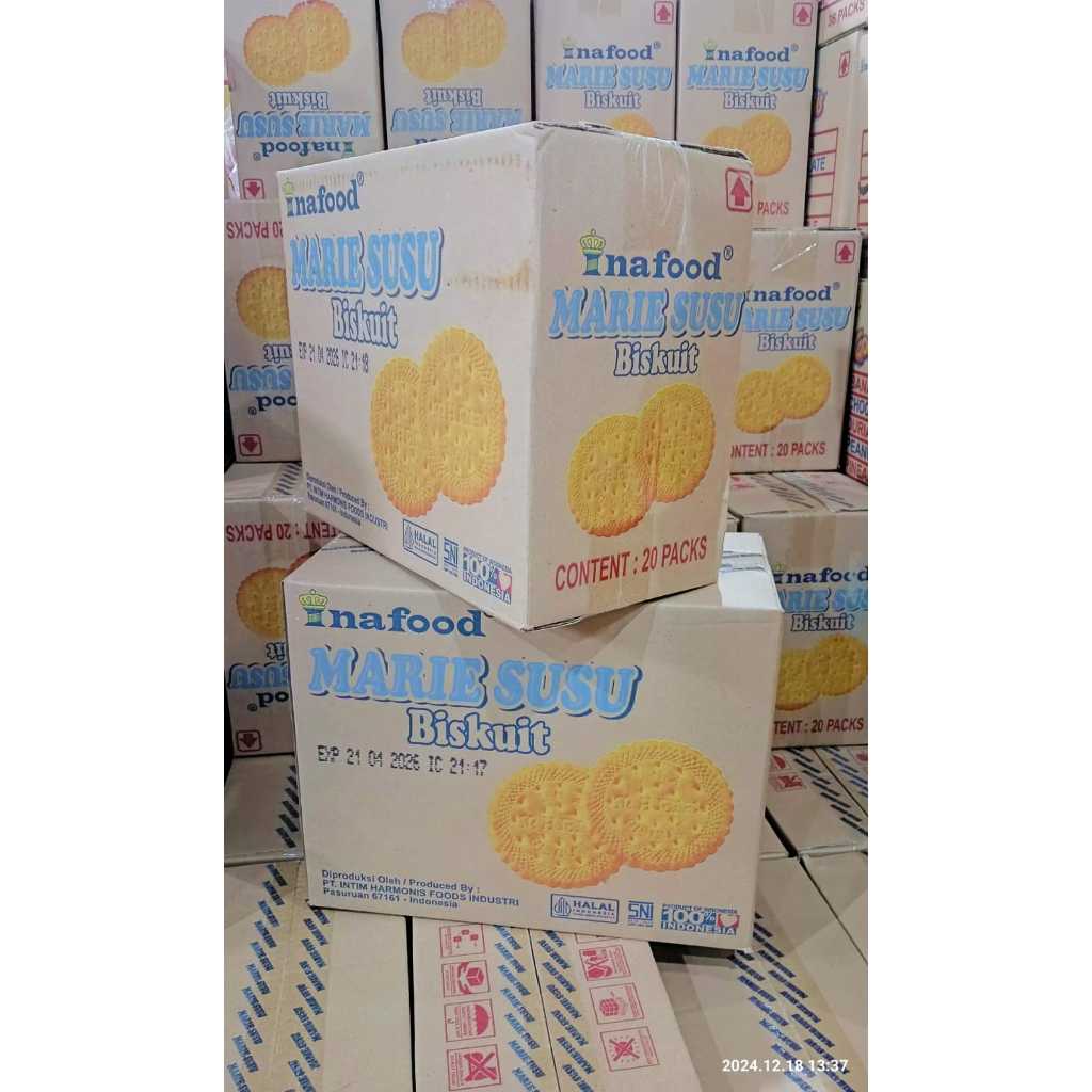 Jual Inafood Marie Susu Roll 90 gr ISI 4 SLOP ( 1 DUS / KARTON ...