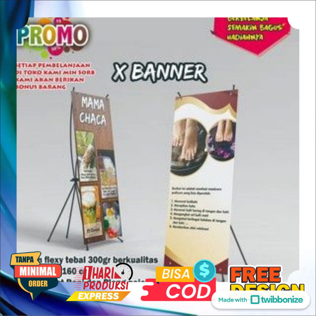 Jual [COD] PAKET X-BANNER + RANGKA PENYANGGA MURAH X BANNER SPANDUK ...