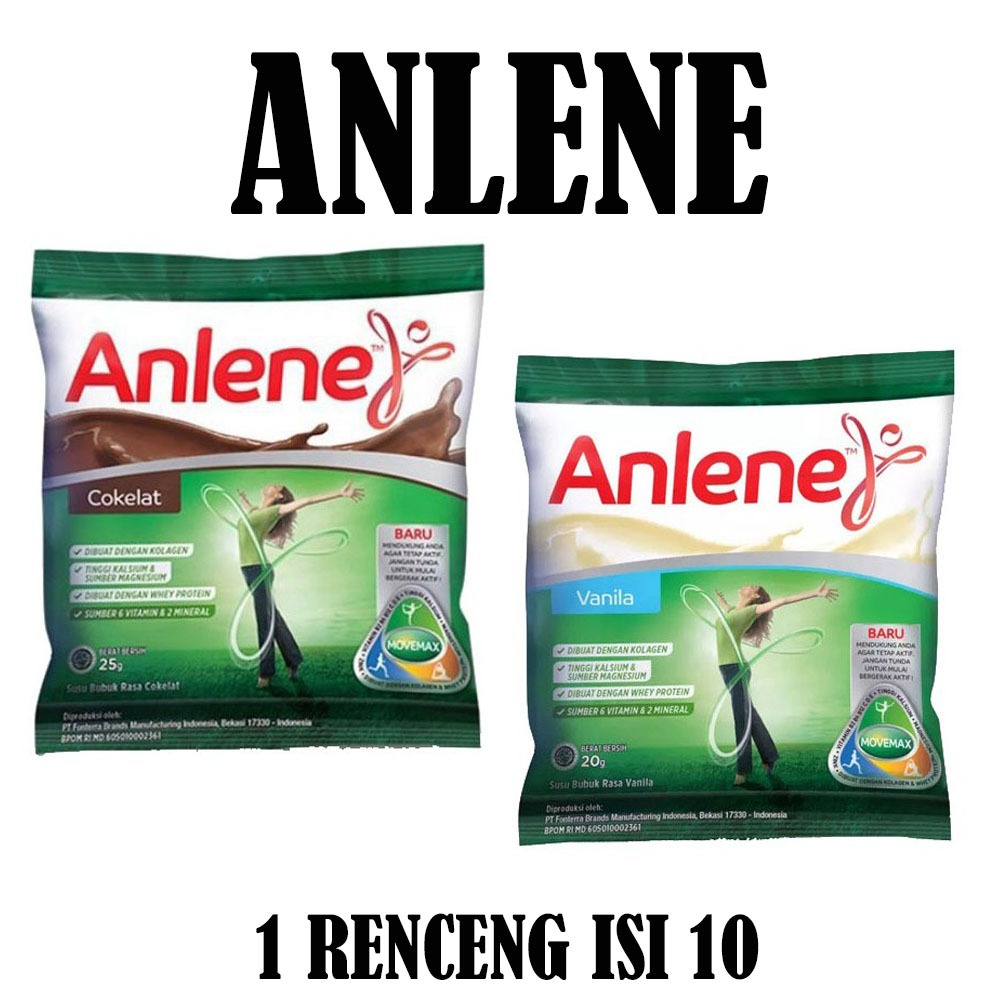 Jual SUSU ANLENE RENCENG ISI 10 | Shopee Indonesia