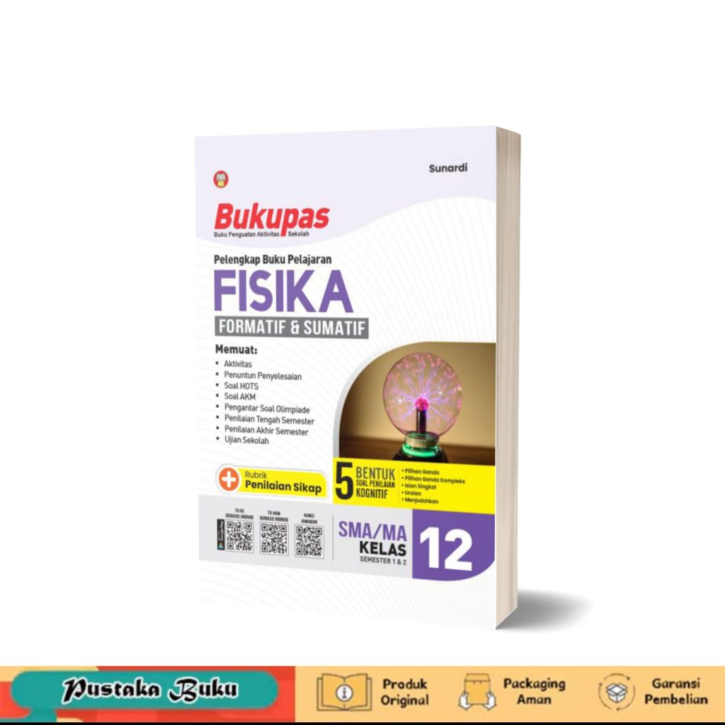 Jual Bukupas Ringkasan Materi dan Soal Latihan Fisika SMA/MA Kelas 12/XII Kurikulum Merdeka ...