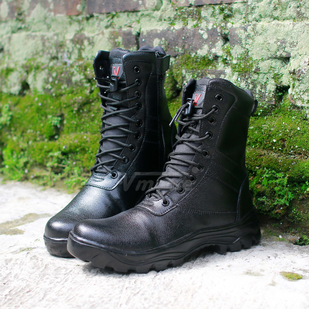 Jual SEPATU PDL JATAH LAMA KULIT JERUK SAFETY JATAH PDL TNI POLRI ...