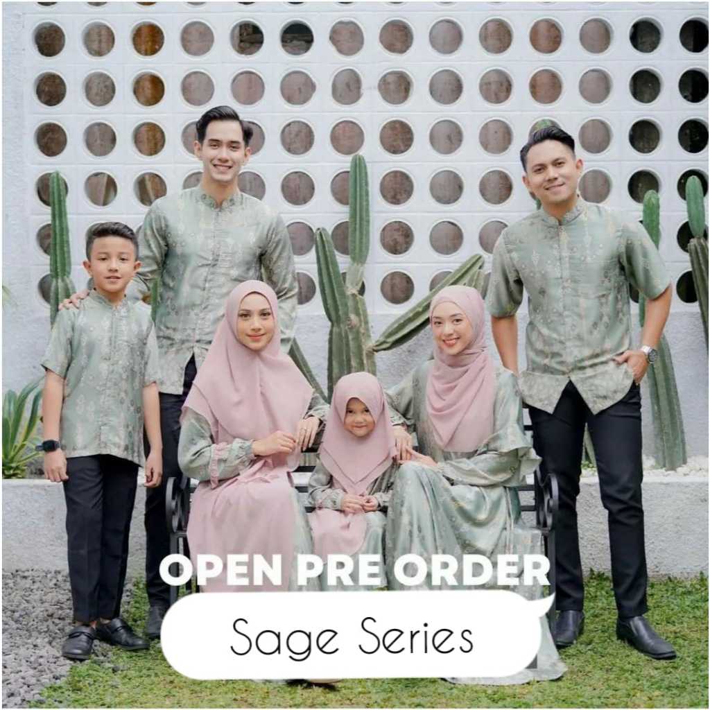 Jual PREORDER Set Family Lebaran 2025-Sagee Colour | Couple Lebaran ...