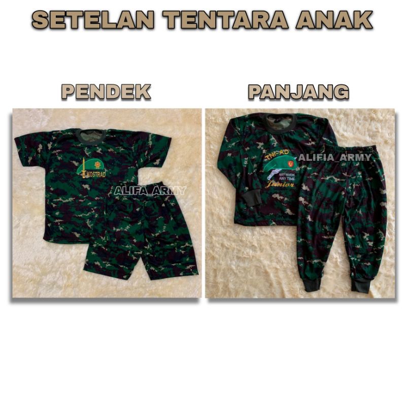 Jual SETELAN KAOS ANAK LENGAN PANJANG DAN PENDEK LORENG NKRI KIDS ARMY UNISEX BORDIR | Shopee ...