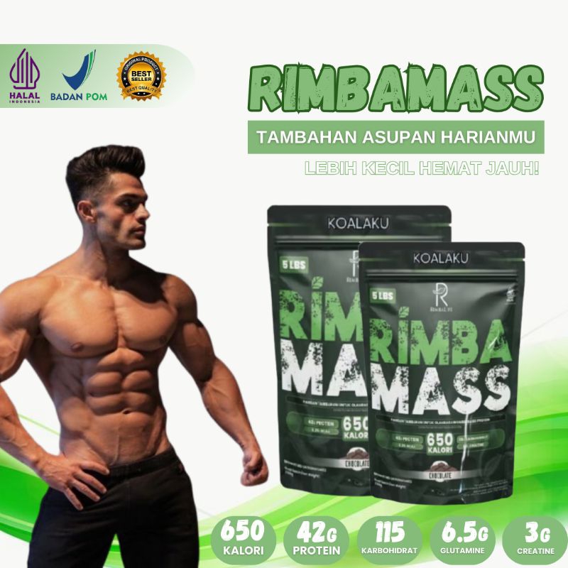 Jual Rimbamass Gainer Susu Protein Bulking Penggemuk Penambah Berat ...
