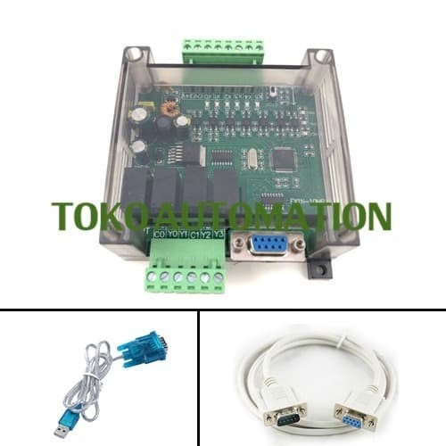 Jual PLC FX1N-10MR FX1N 10MR 6DI 4DO Casing Dangan USB dan RS232 Cable ...