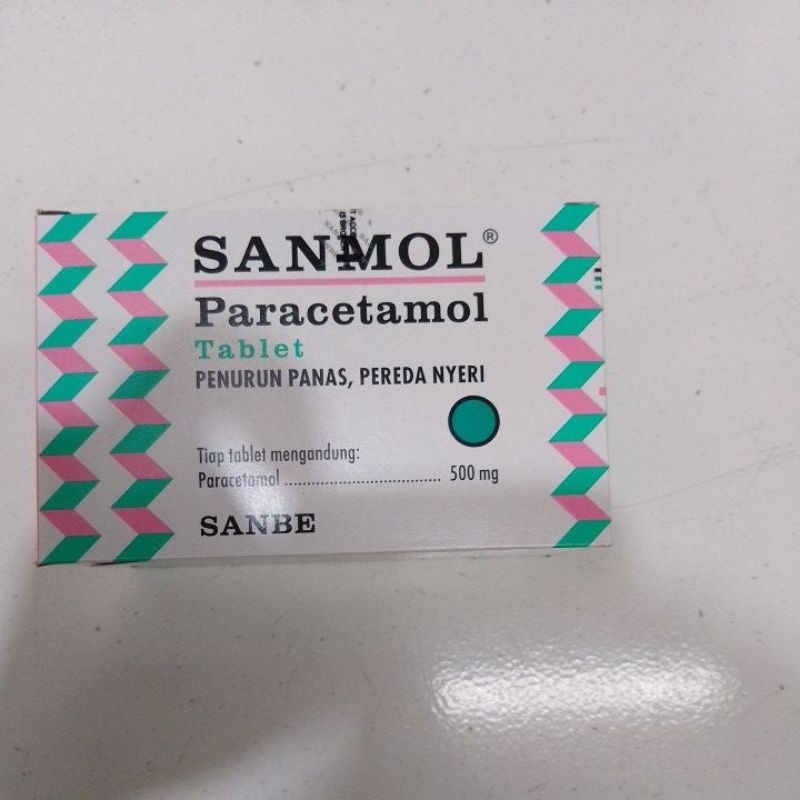 Jual Sanmol Paracetamol Tablet 500 mg Sanbe | Shopee Indonesia