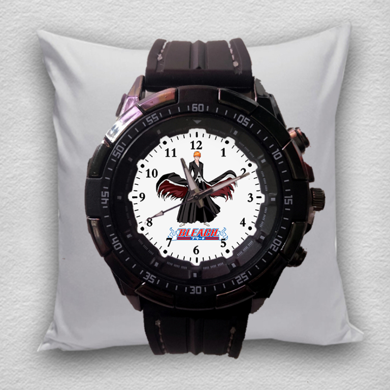 Jual Jam Tangan BLEAACH ANIME Hitam Cowok Dewasa Custom Keren Terbaru ...