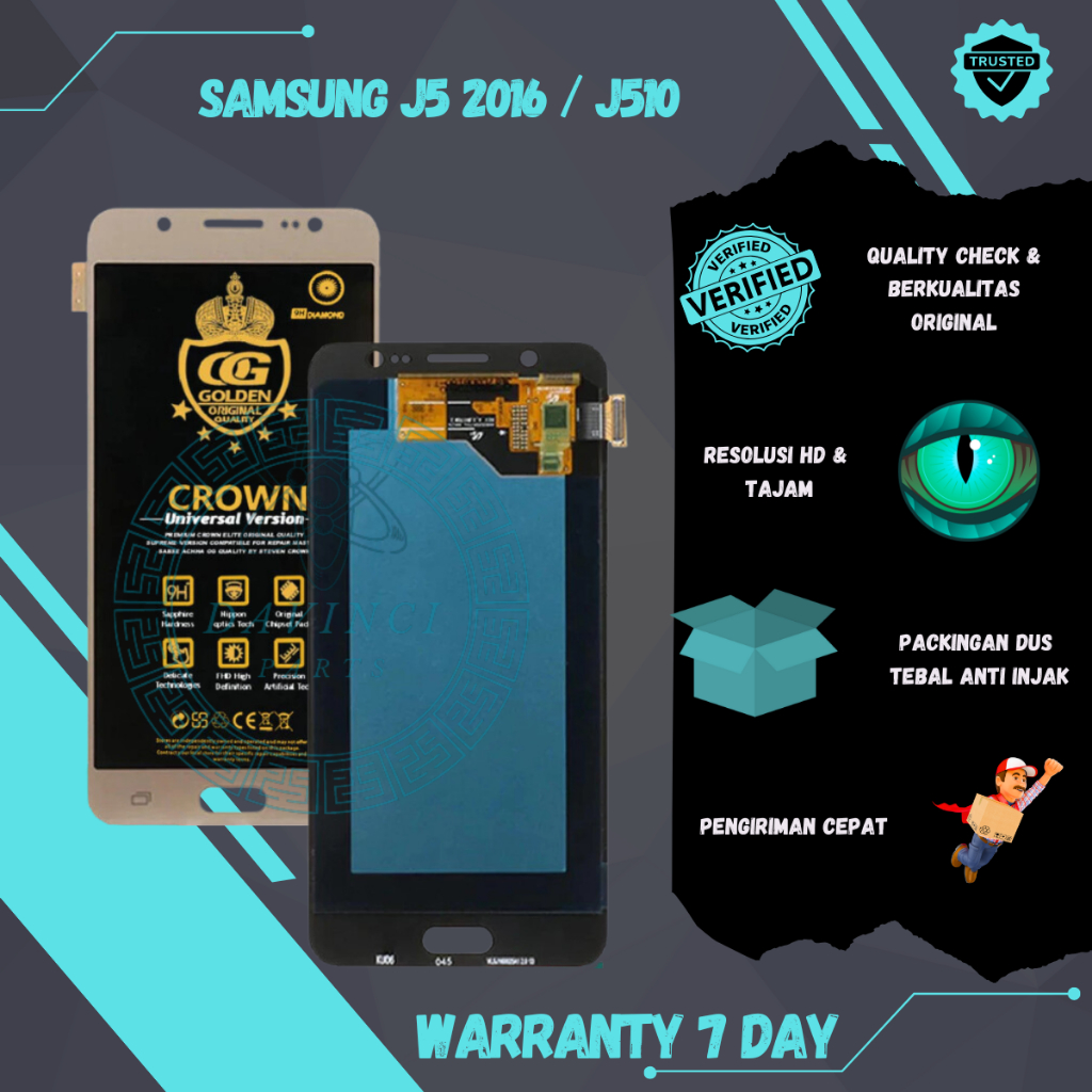 Jual LCD SAMSUNG J5 2016 / J510 TOUCHSCREEN FULLSET COMPLETE ORIGINAL ...